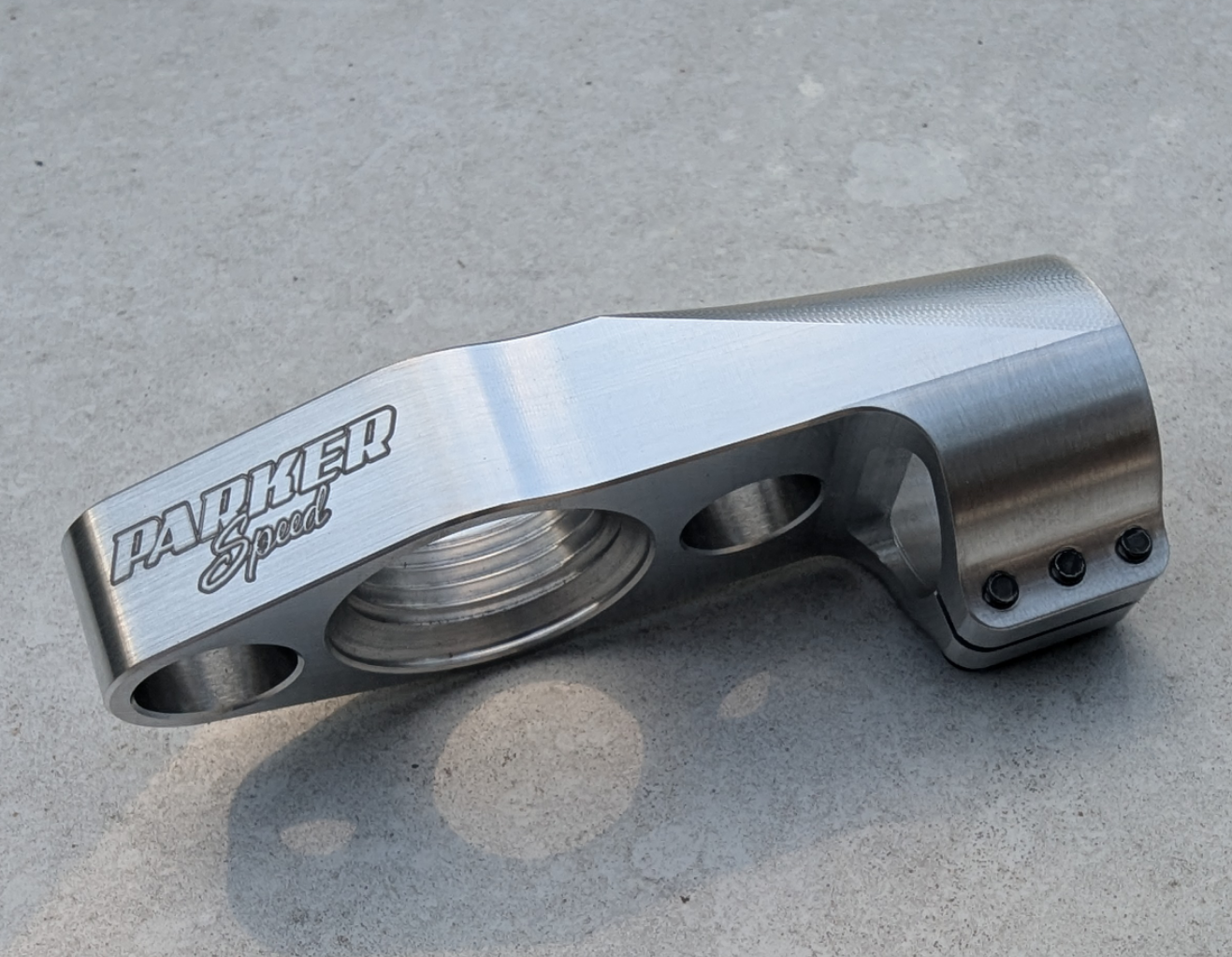 Ultra light clamp on mid frame turbo mount – Parker Speed